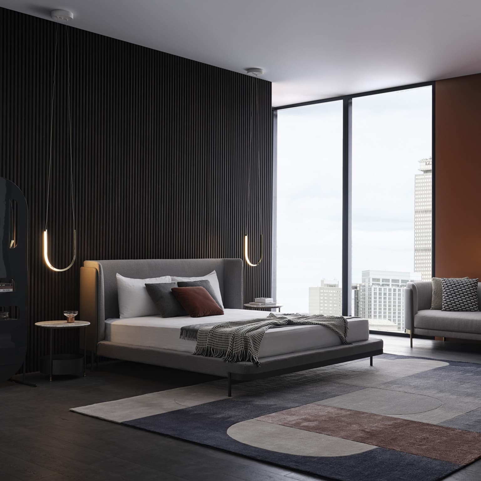 Barry Upholstered Bed - Ximi Li for HC28 Cosmo | DOMO